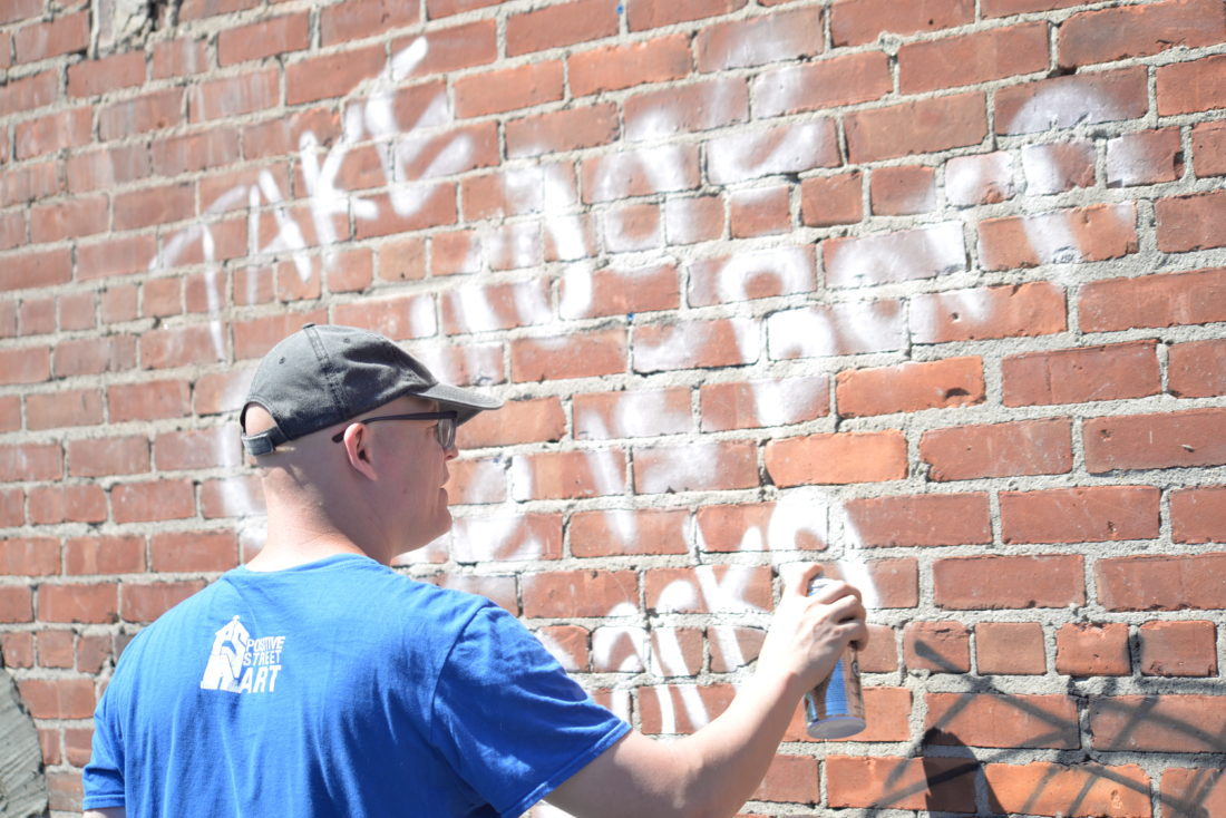 Recovery mural making progress | News, Sports, Jobs - The Nashua Telegraph